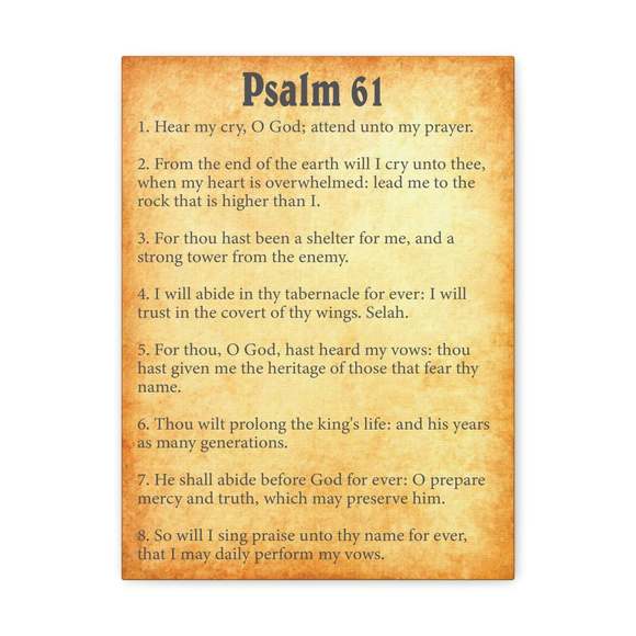 Express Your Love Gifts | Art | Scripture Sign Psalm 6 Chapter Gold Bible Canvas Christian Wall ...